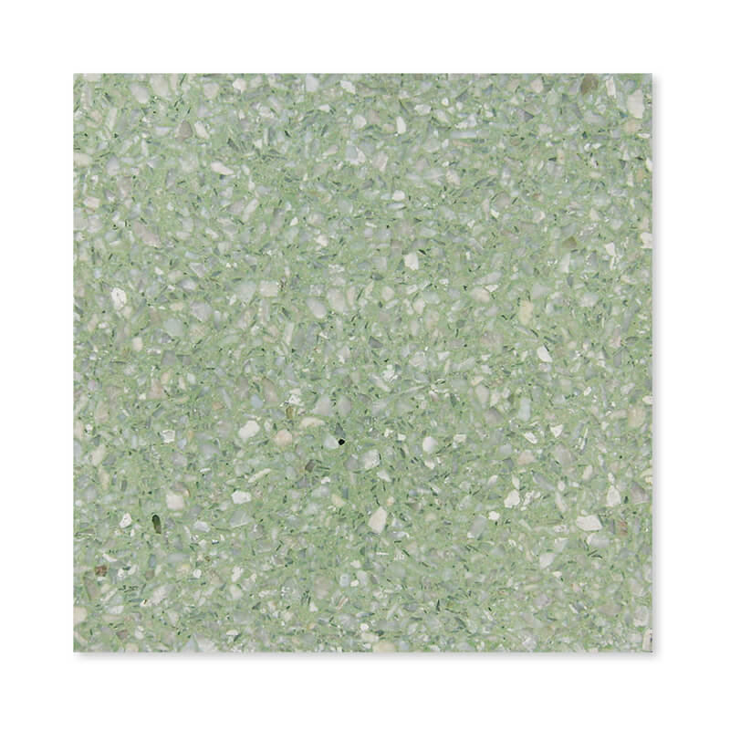 Baldosa de Terrazo Verde Jade #23 - Casa Rossello