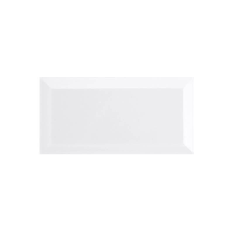 Cerámico Blanco 10x20 Biselado Mate - Casa Rossello