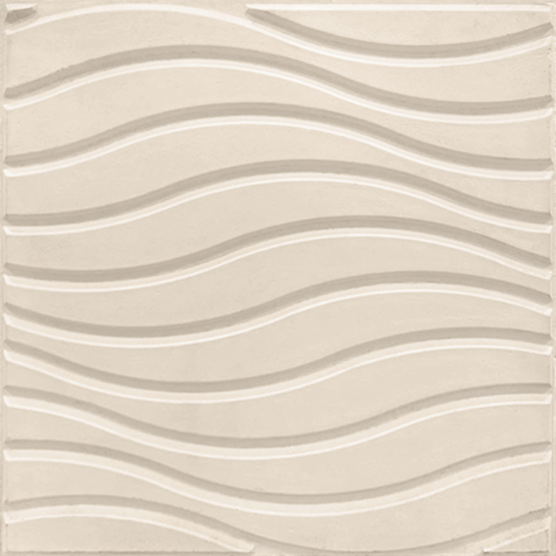 Loseta de Concreto Ondas Crema 40x40 cm - Casa Rossello