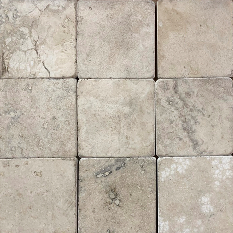 Travertino Tomboleado Crema Grey - Casa Rossello